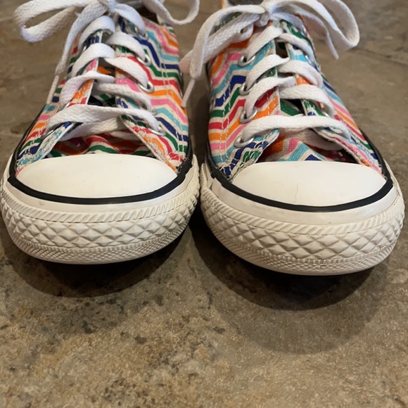 Converse | Shoes | Converse Multi Color Low Top Sneakers Size Juniors 3 ...